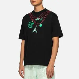 JORDAN X Clot Jade T-shirt 'black