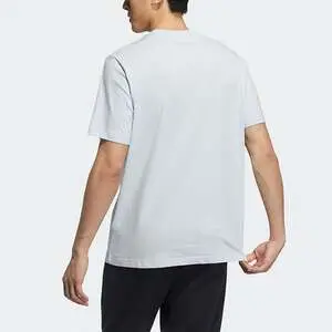 Adidas Neo Ce Grph Tee 2 Logo Printing Sports Short Sleeve - Blue