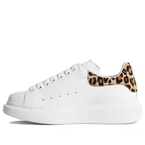 Alexander McQueen Alexander McQueen Oversized Sneaker - White Leopard Suede White/leopard