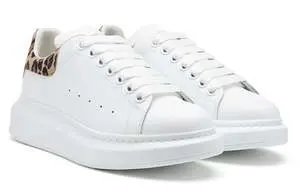 Alexander McQueen Oversized Sneaker White Leopard Suede - White/leopard