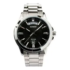 Casio Stainless Steel Analog Watch - Black