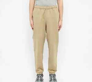 Nike Lab Logo Retro Classic Fleece Lined Bundle Feet Sports Pants - Khaki