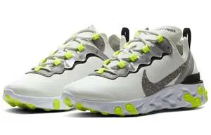 Nike React Element 55 Prm Sneakers - White/atmosphere Grey-black-volt