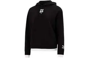 PUMA Layered Printed Hoodie - Black