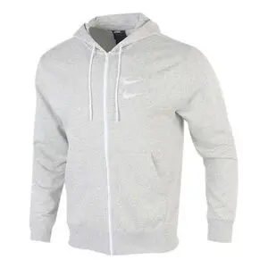 Nike Embroidered Logo Zip-up Sport Jacket - Gray
