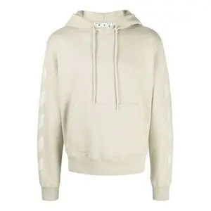 Off-White Hoodie With Logo Pattern