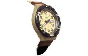 Casio Analog Quartz Watch With Luminous Dial And Nylon Strap