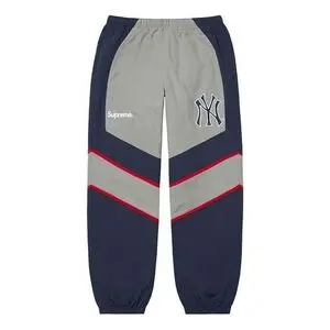 Supreme X New York Yankees Track Pants 'grey Navy