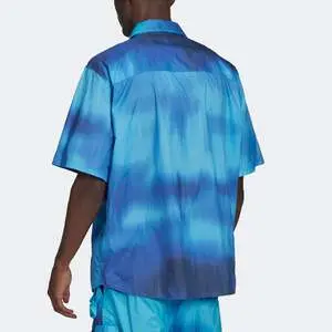 Adidas Gradient Pocket Sports Short Sleeve Shirt Blue