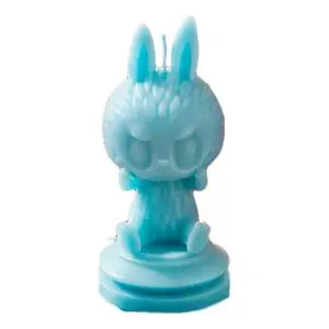 POP MART The Monsters Labubu Let's Checkmate Scented Candle 'knight - Blue