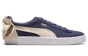 PUMA Suede Bow Varsity Peacoat Low Top Sneakers - Blue
