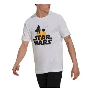 Adidas Star War Subject Printing Sports Short Sleeve - White