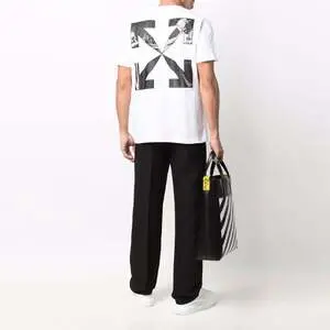 Off-White Caravaggio Arrow Pattern Short Sleeve T-shirt