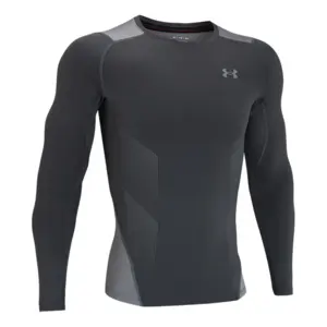 Under Armour Heatgear Vent Long Sleeve Top - Grey
