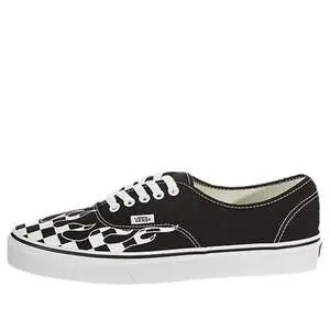 VANS Authentic Checker Flame Sneakers - Black/white