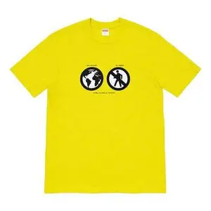 Supreme Supreme Fw19 Week 1 Save The Planet Sulfer Tee Yellow