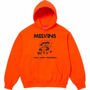 Supreme X Melvins Hooded Sweatshirt - Orange/black