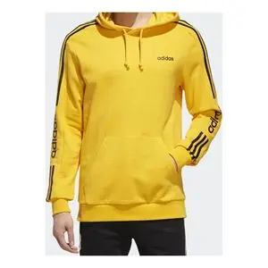 Adidas Knit Pullover Hoodie With Sporty Stripes