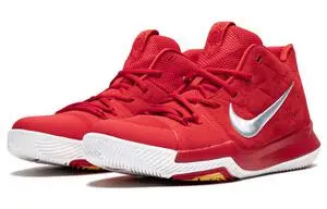 Nike Kyrie 3 High Top Sneakers - Red/gray
