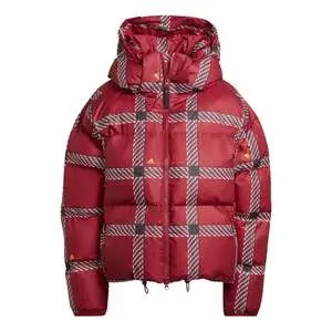 Adidas By Stella Mccartney Short Padded Printed Jacket - Red/white