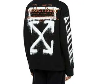 Off-White Golden Ratio" Graffiti Long Sleeve Sweater