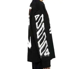 Off-White Golden Ratio" Graffiti Long Sleeve Sweater