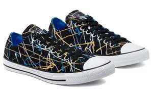 CONVERSE Chuck Taylor All Star "paint Splatter" Low Top Sneakers - Black/yellow