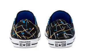 CONVERSE Chuck Taylor All Star "paint Splatter" Low Top Sneakers - Black/yellow