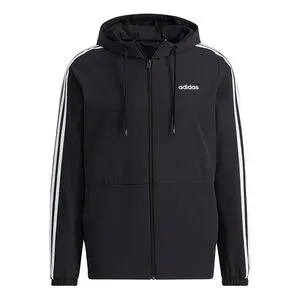Adidas Neo Ce 3s Wndbrk Hooded Jacket With Sporty Stripes - Default Color