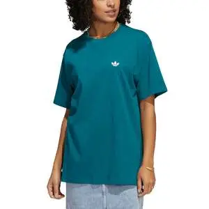 Adidas Originals Solid Color Logo Sports Short Sleeve Couple Style Green - Multi-color