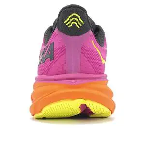 Hoka One One Clifton 9 Athletic Sneakers - Fuchsia/black