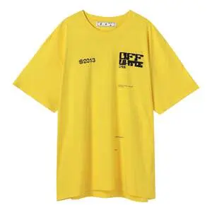 Off-White Ss21 Tech Marker Logo Round Neck Short Sleeve Ordinary Version