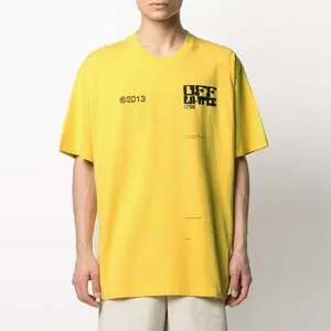 Off-White Ss21 Tech Marker Logo Round Neck Short Sleeve Ordinary Version