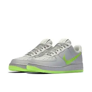 Nike Force 1 Low 'volt Swoosh' Sneakers - Grey/green