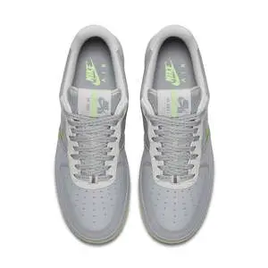 Nike Force 1 Low 'volt Swoosh' Sneakers - Grey/green