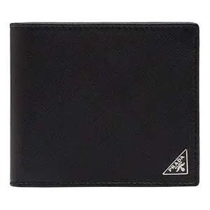 Prada Ss26 Saffiano Leather Wallet - Black