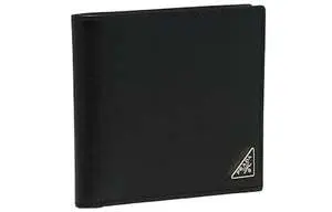 Prada Ss26 Saffiano Leather Wallet - Black