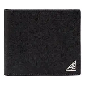 Prada Ss26 Saffiano Leather Wallet - Black