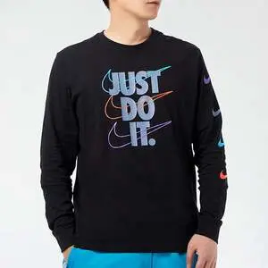 Nike Long Sleeve "just Do It" Graphic T-shirt