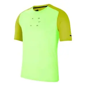 Nike Tech Pack Short Sleeve Running Top - Yellow
