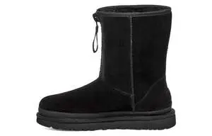 UGG Classic Short Zipper Tape Logo Boot