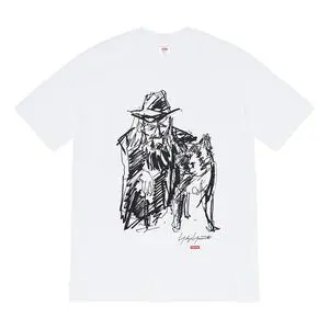 Supreme X Yohji Yamamoto Graphic Tee - Black/white