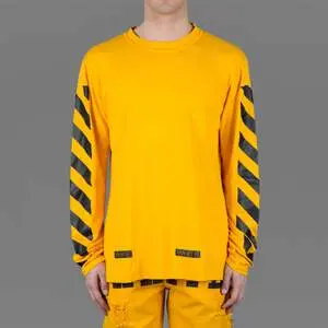 Off-White Ow 13" Alphabet Stripe Long Sleeve T-shirt