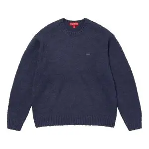 Supreme Bouclé Small Box Pullover - Navy
