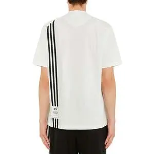 Adidas Y-3 Ss21 Back Stripe Loose Round Neck Short Sleeve