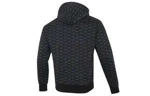 PUMA Luxe All-over Print Logo Knit Hoodie