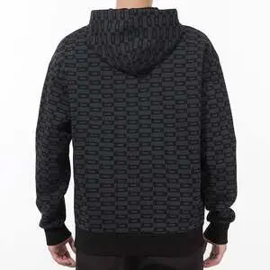 PUMA Luxe All-over Print Logo Knit Hoodie