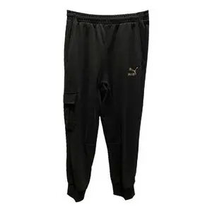PUMA Essential Minimal Gold Cargo Pants - Black