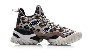 LI-NING Countflow Monster Eye Mid-top Sneakers - Black/white