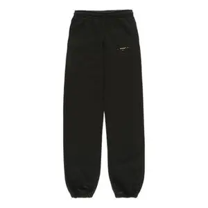 Off-White 2018-19fw Street Style Cotton Logo Pants - Black